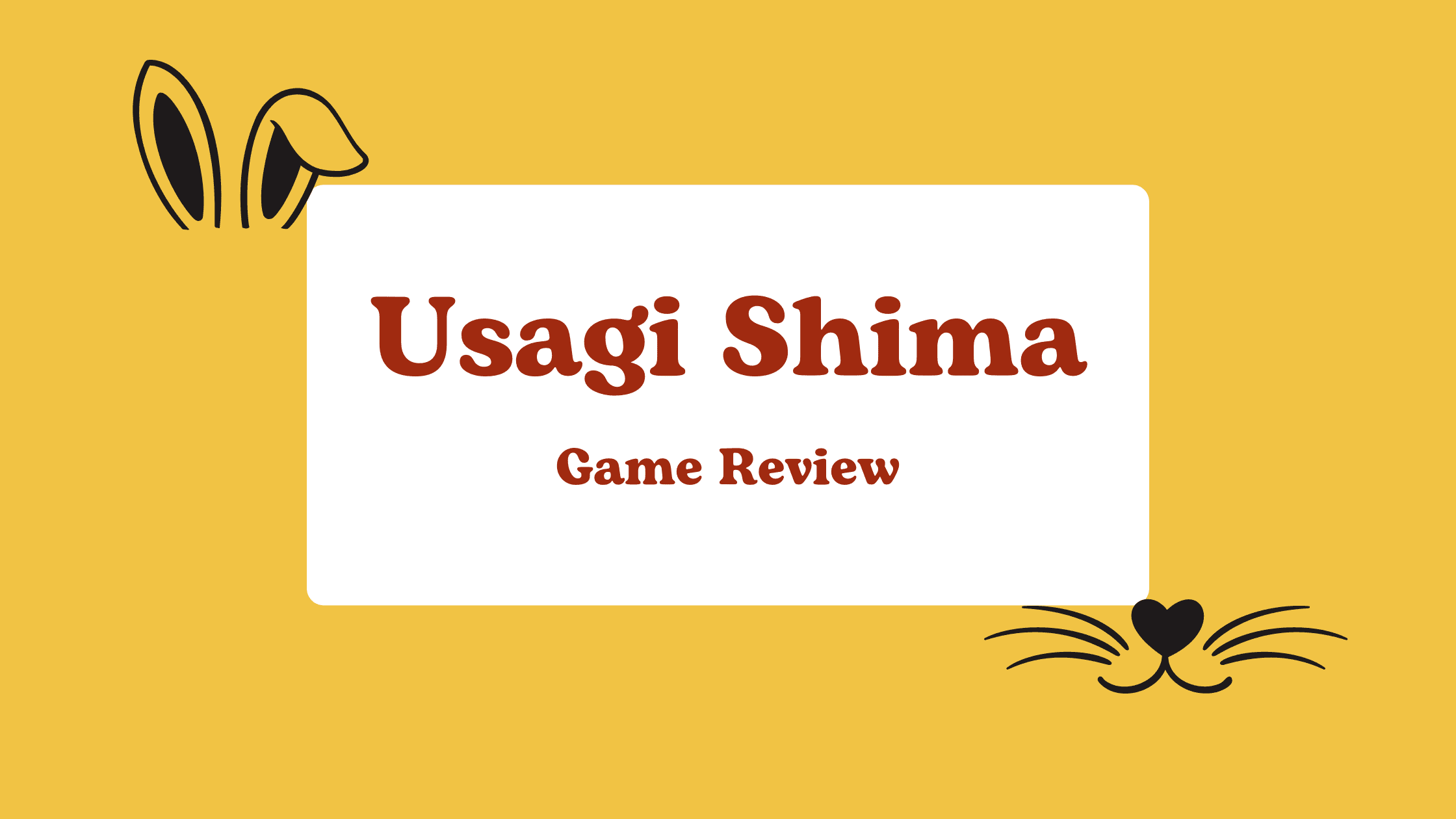 Usagi Shima - Game Review - Lovelylaceandlies